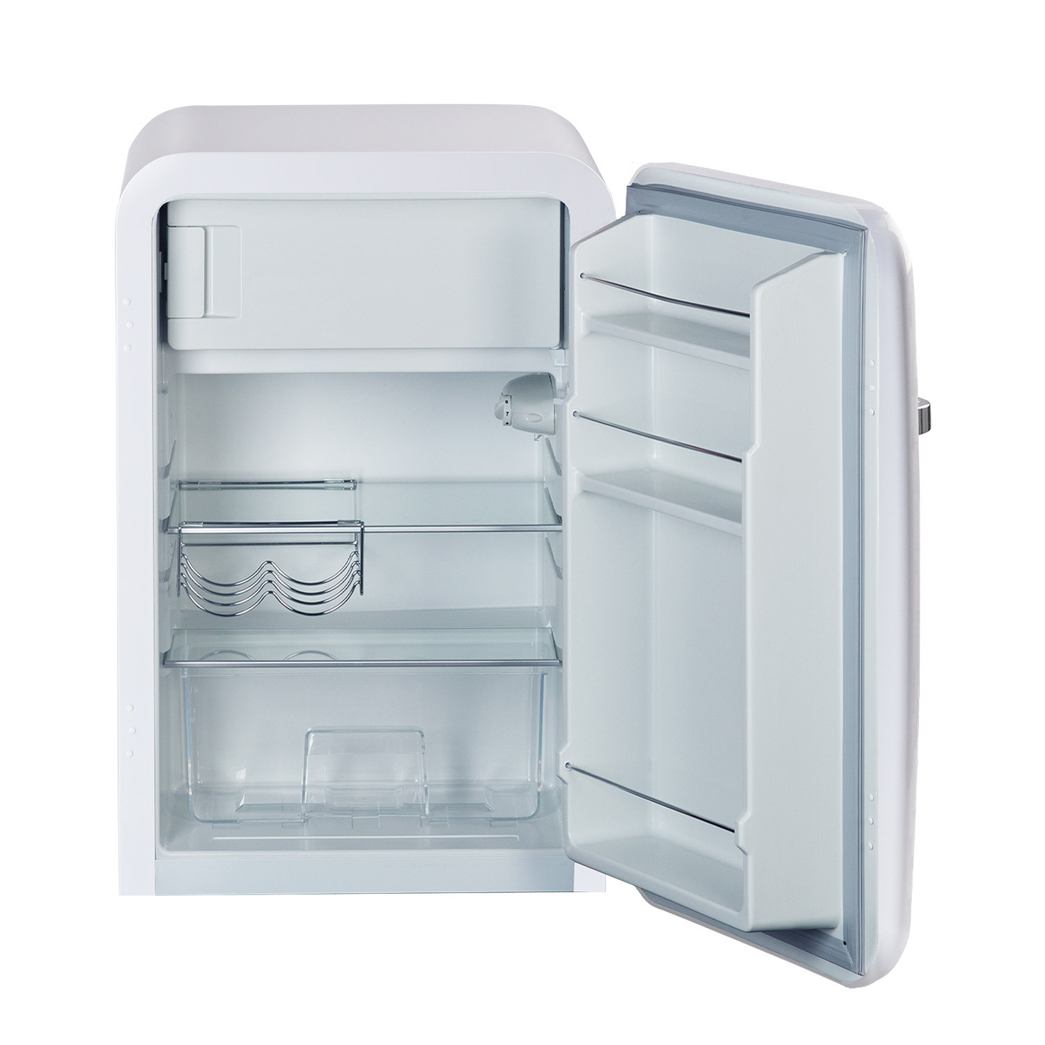 Frigo Blanc 83,5 CM RETRO FRIDGE 92L réfrigérateur 15L congélateur A+ ...