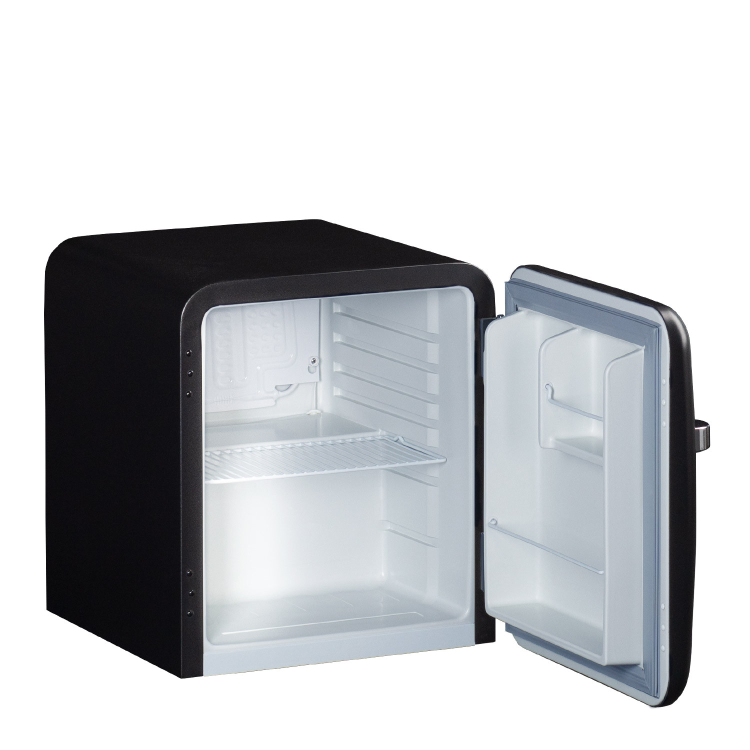 Mini Frigo Réfrigerateur NOIR Vintage RETRO 50 48L 39dB Classe ...